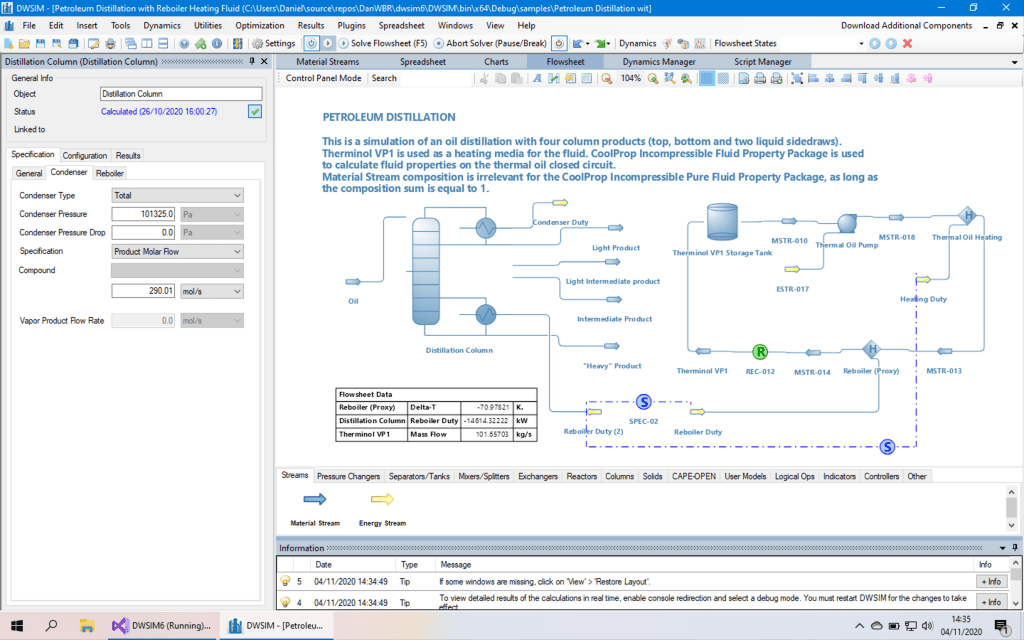 DWSIM – Open-Source Chemical Process Simulator