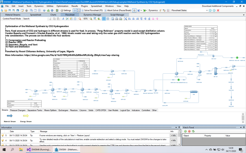 DWSIM – Open-Source Chemical Process Simulator